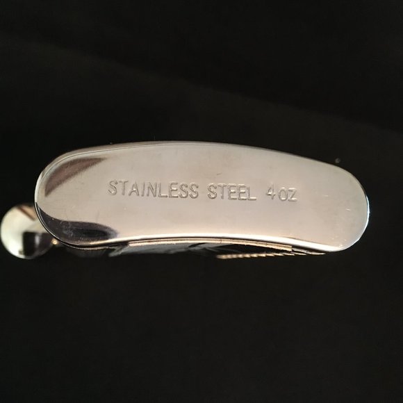 Accessories | Curved Stainless Steel Flask With Bamboo Tree | Poshmark